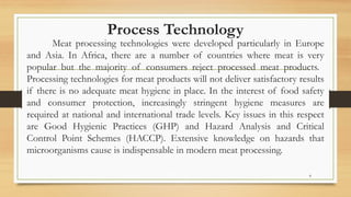 Meat Processing methods and preservation pptx | PPTX