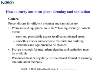 Meat Processing Facility Cleaning & Disinfection | PPSX