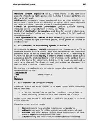 Meat processing hygeine | PDF