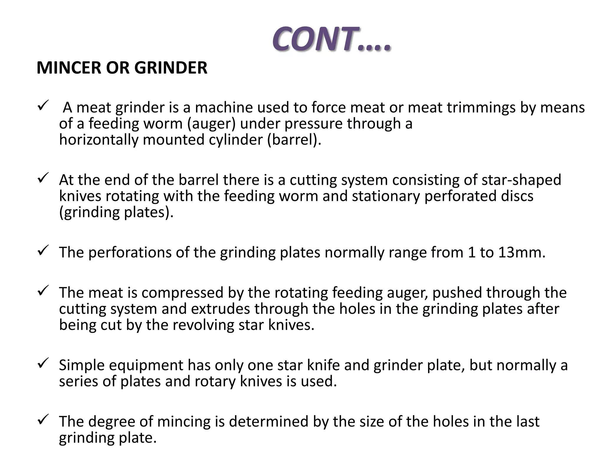 Meat processing principles | PPTX
