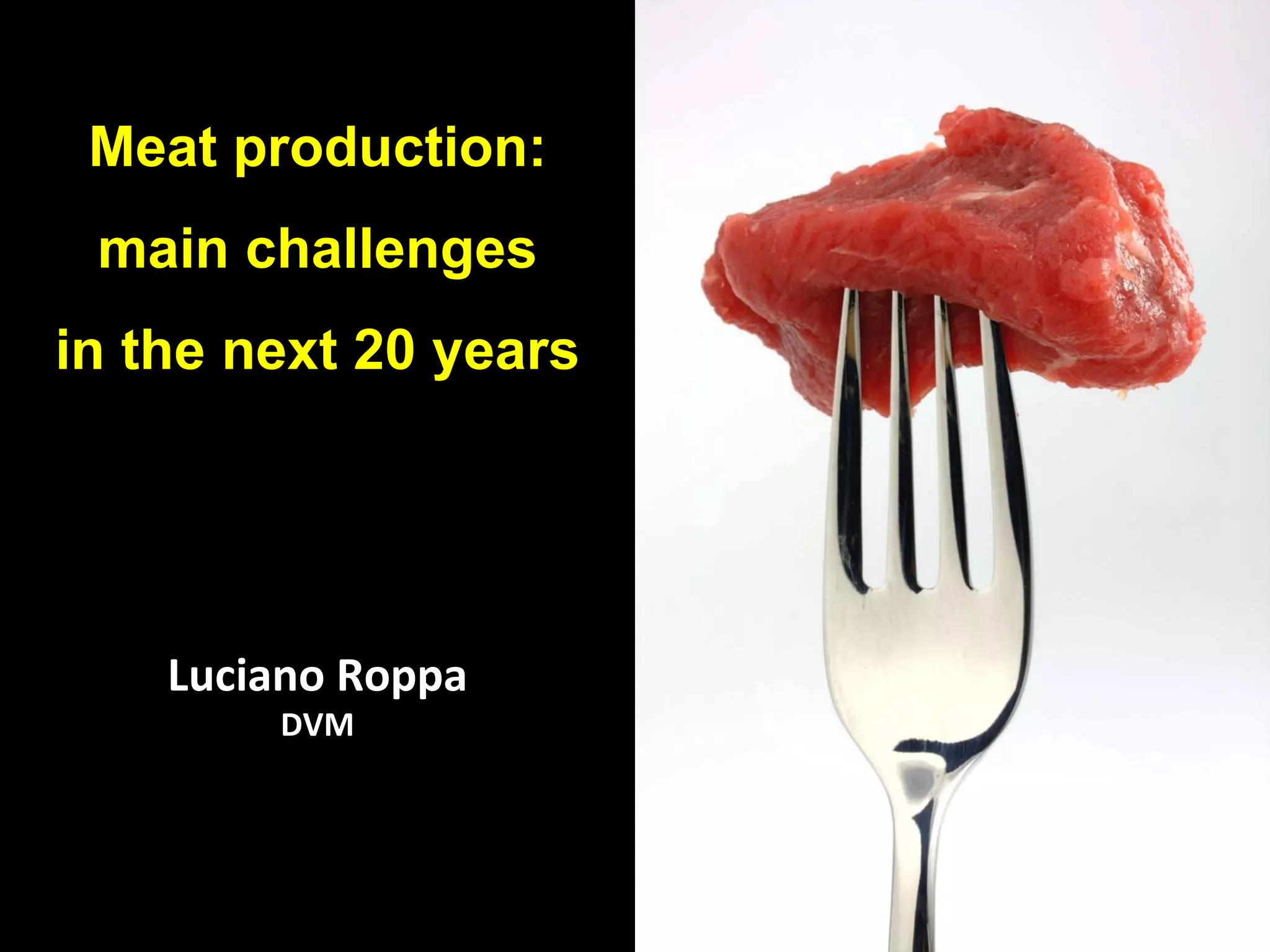 Meat production, meat, meat production challenges, consumption, trends ...
