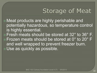 Meats | PPTX | Cooking | Food & Drink