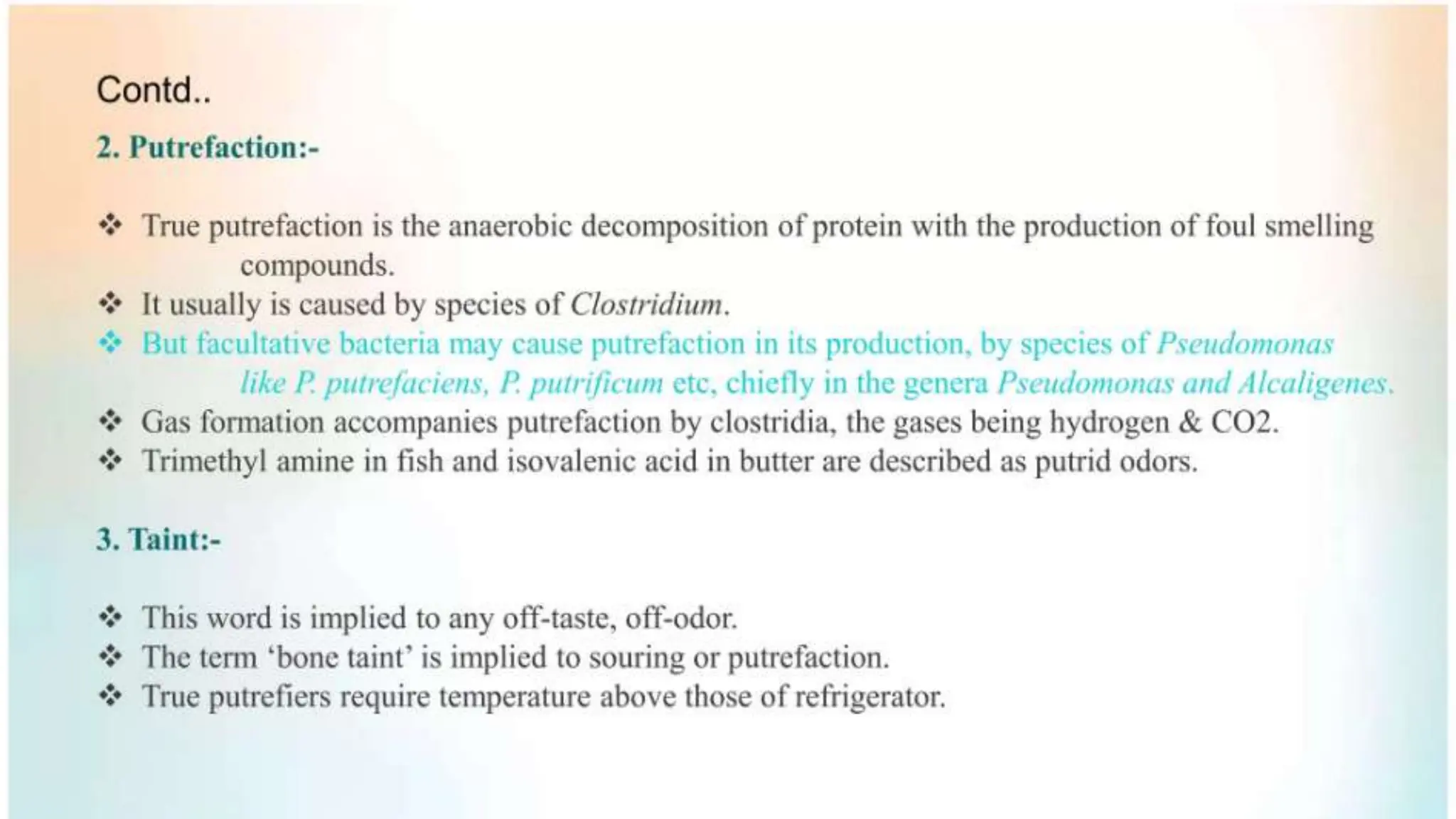 Microbial Decomposition and Spoilage of Meat | PPTX