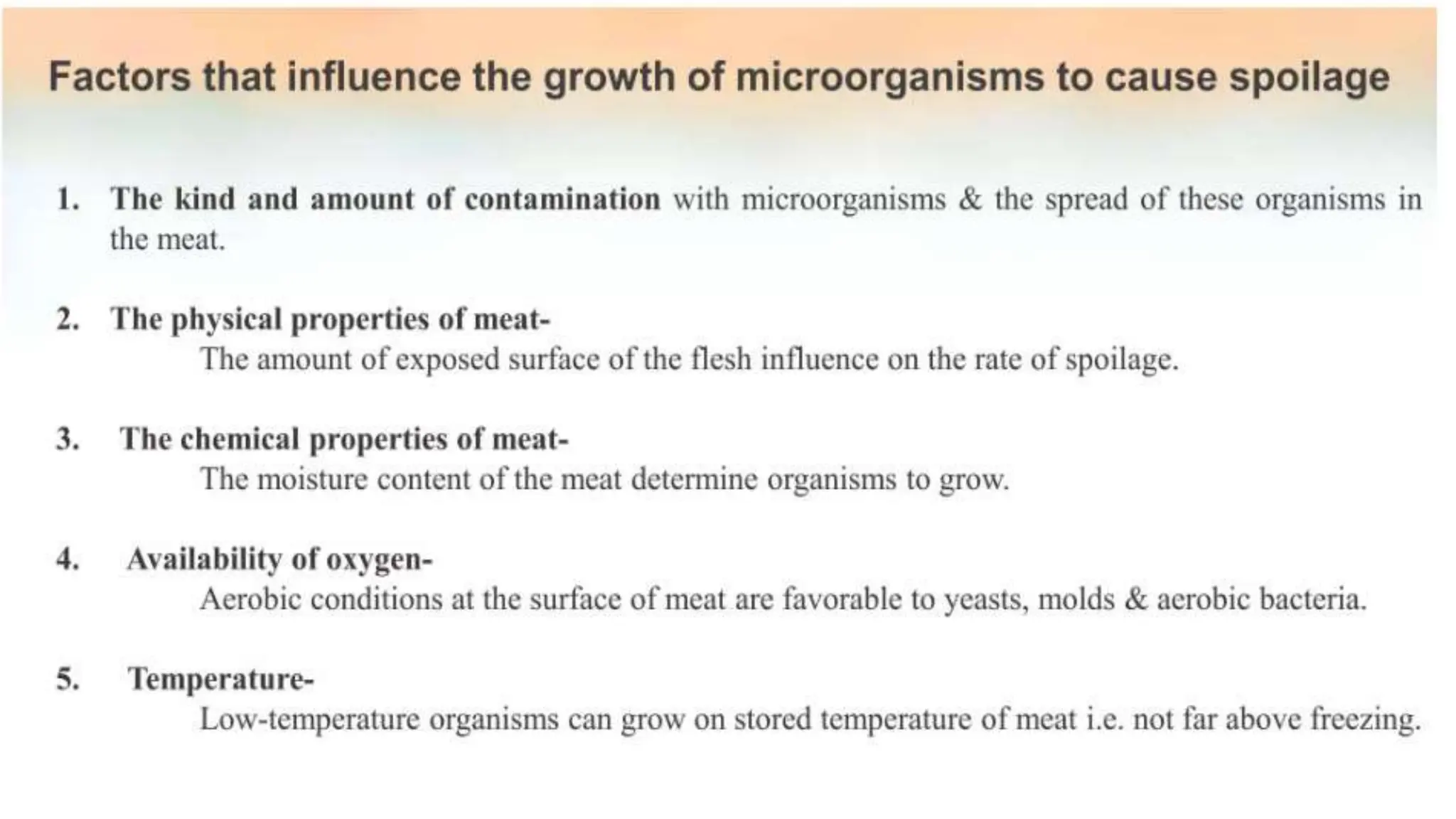 Microbial Decomposition and Spoilage of Meat | PPTX | Vegetarian Diets ...