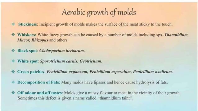 Microbial Decomposition and Spoilage of Meat | PPTX | Vegetarian Diets ...