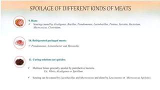 Microbial Decomposition and Spoilage of Meat | PPTX | Vegetarian Diets ...