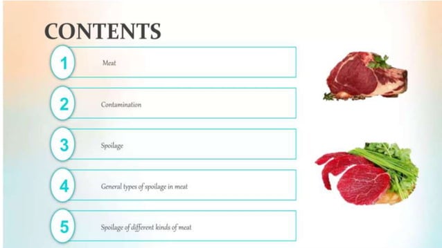 Microbial Decomposition and Spoilage of Meat | PPTX | Vegetarian Diets ...