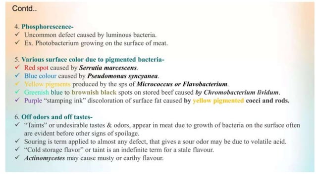 Microbial Decomposition and Spoilage of Meat | PPTX | Vegetarian Diets ...
