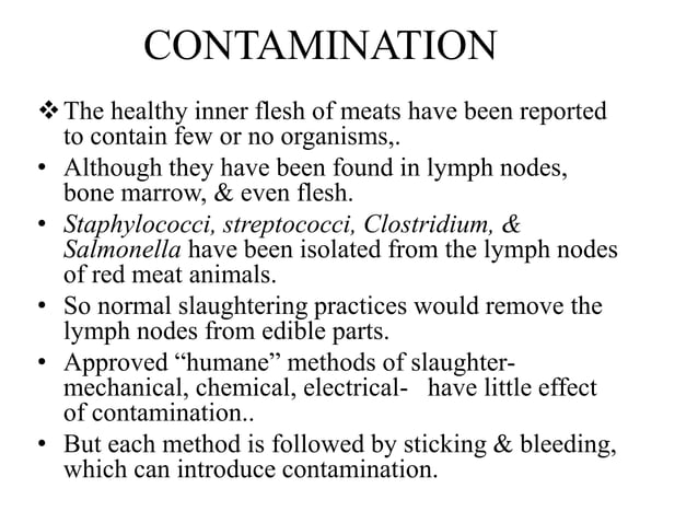 Meat spoilage and preservation techniques By Manoj Dhital (M.Sc ...