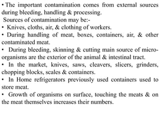 Meat spoilage and preservation techniques By Manoj Dhital (M.Sc ...