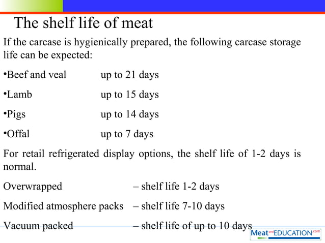 Meat storage and preparation | PPT