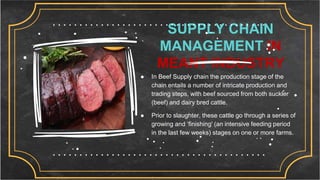 Meat supply chain PPT | PPT | Food Industry | Industries