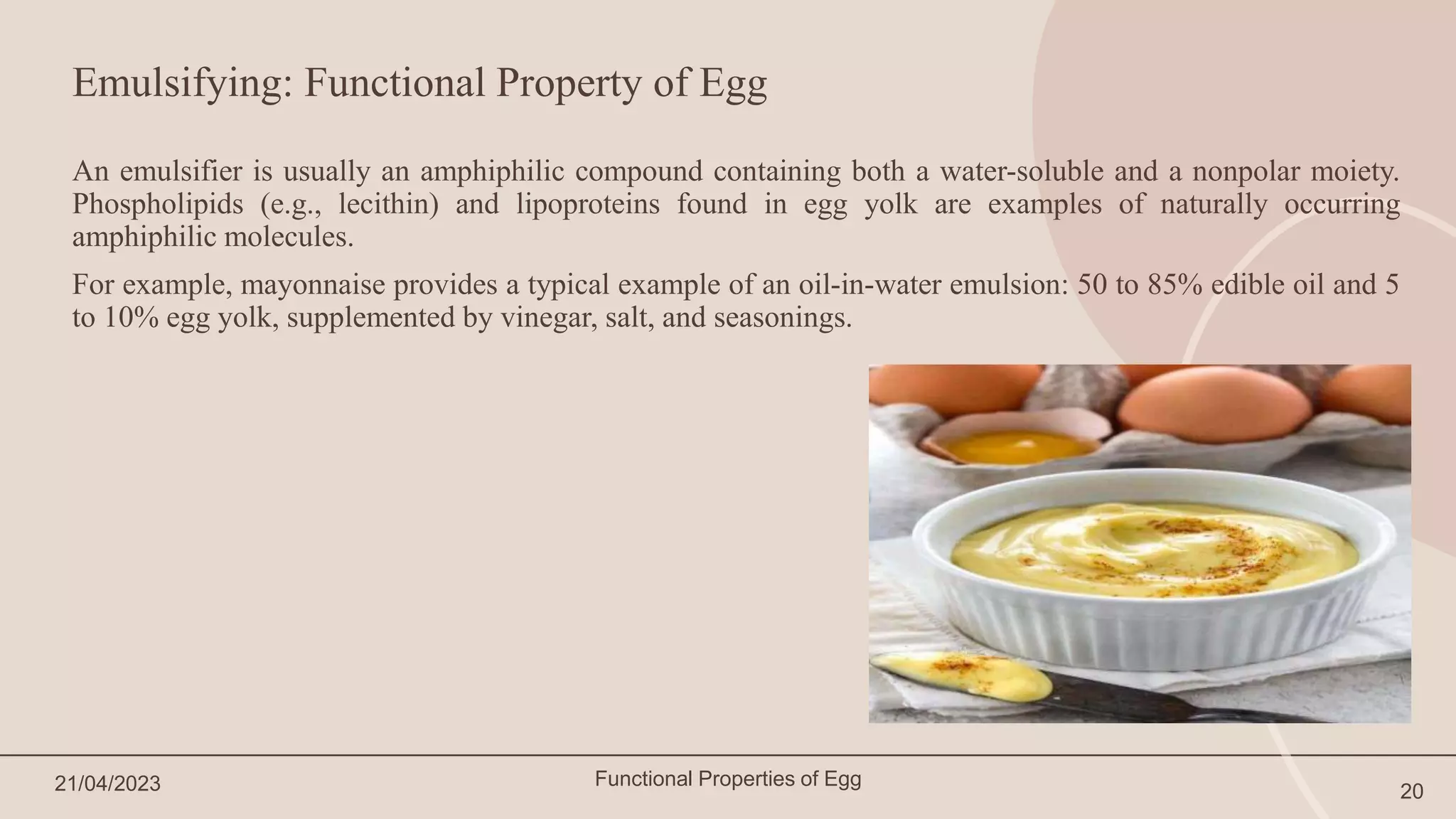 Factors affecting Functional property of Egg | PPTX