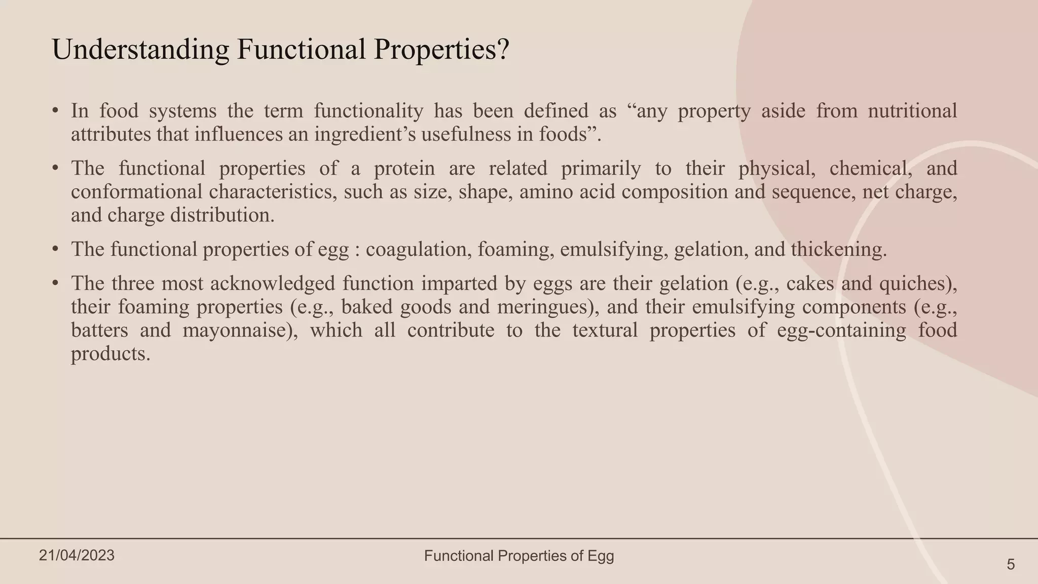 Factors affecting Functional property of Egg | PPTX