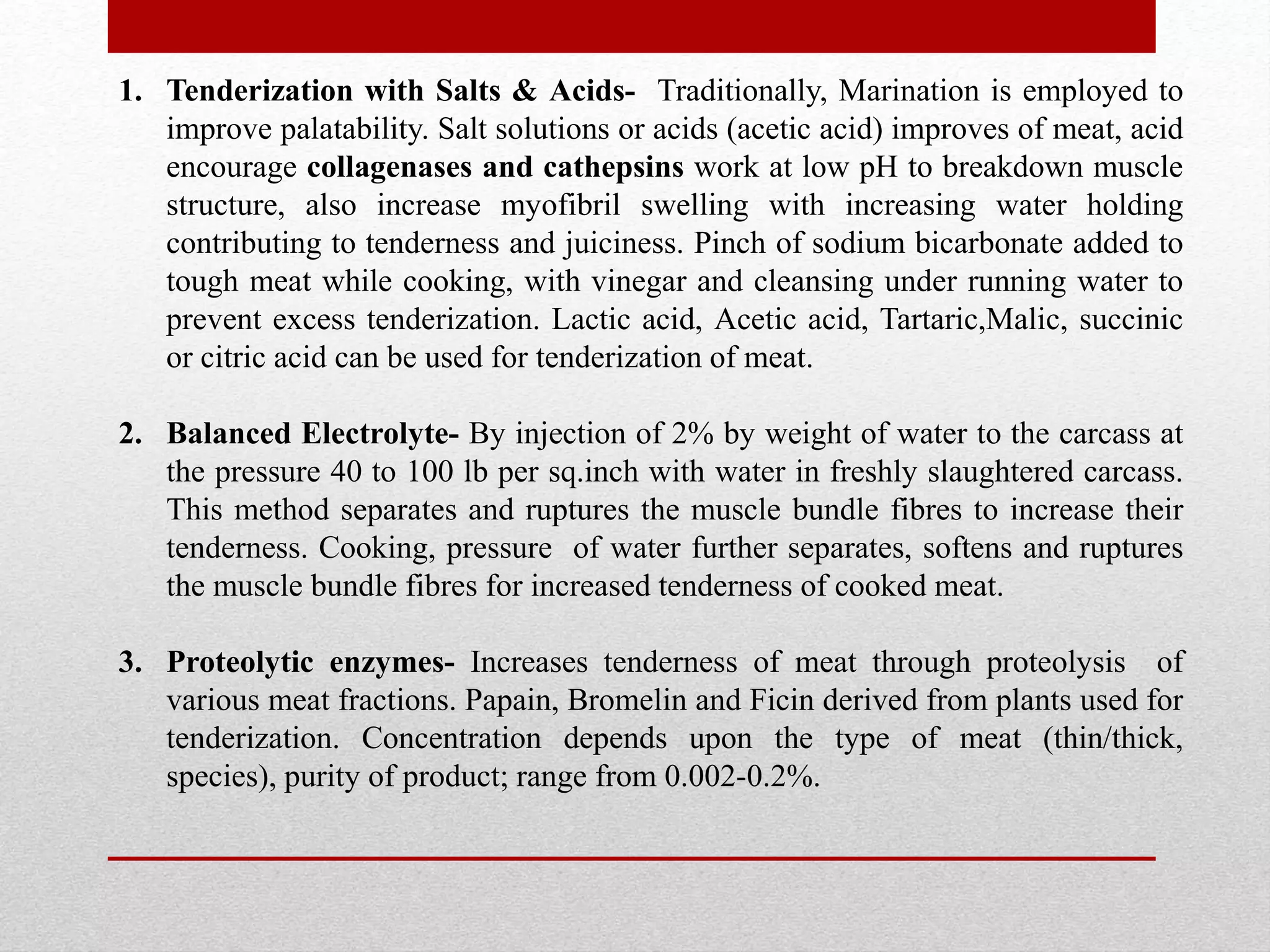 Meat tenderization | PPTX