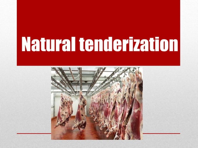 Meat tenderization | PPTX | Cooking | Food & Drink