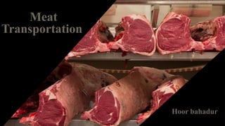 meat transportation, meat type, transport medium, hazards, storage ...