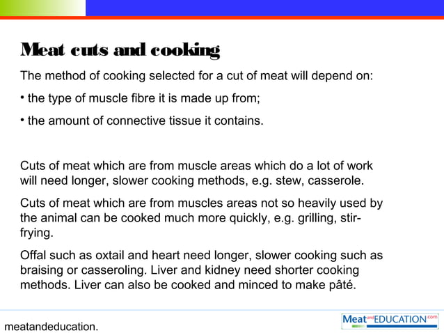 How to Cut Pork, Beef or Meat | PPT