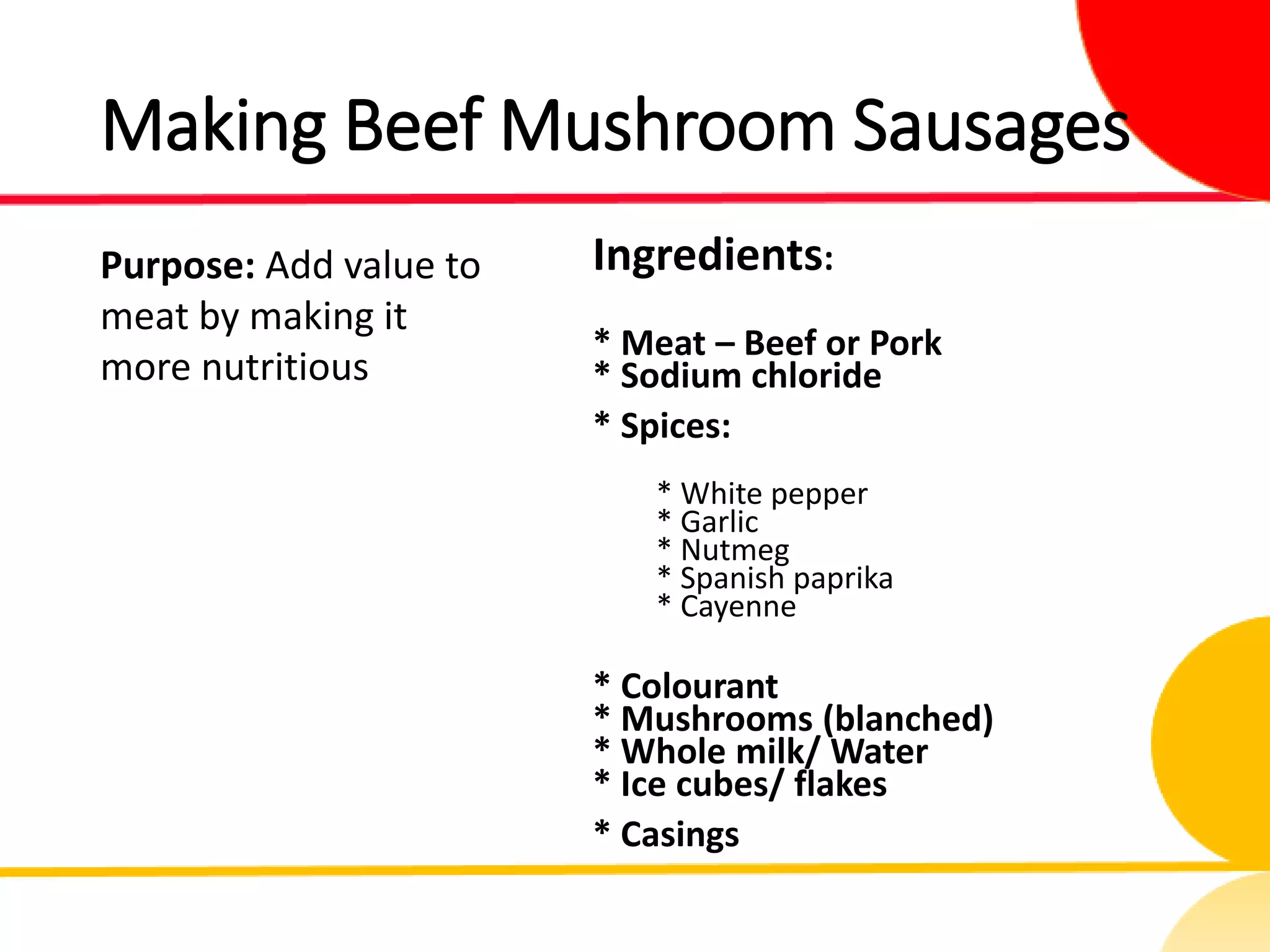 Meat value addition | PDF