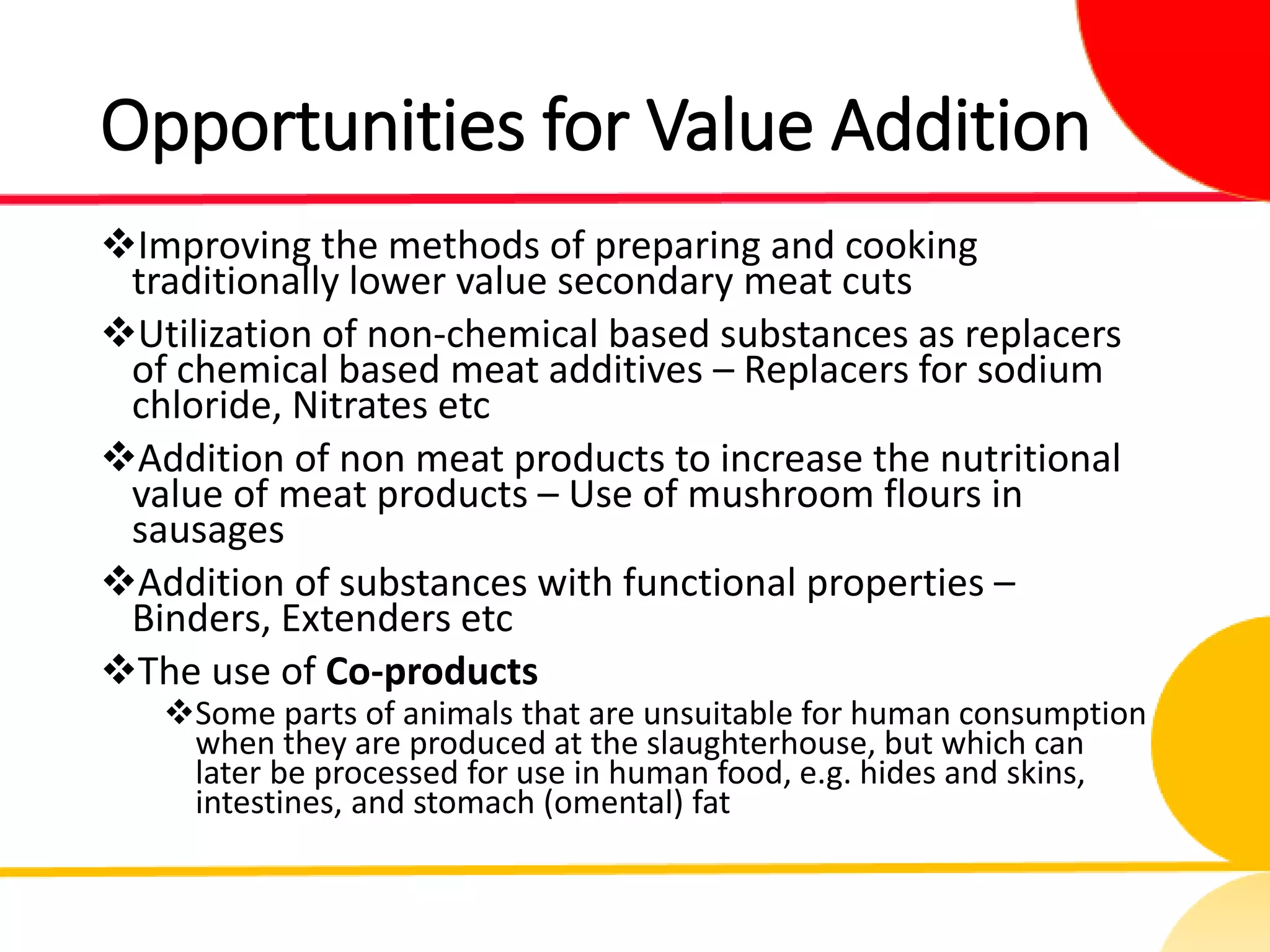 Meat value addition | PDF
