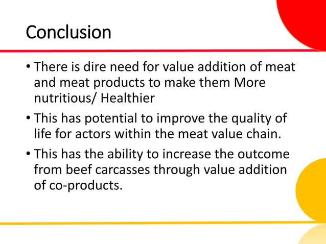 Meat value addition | PDF