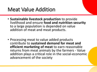Meat value addition | PDF