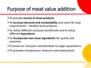 Meat value addition | PDF