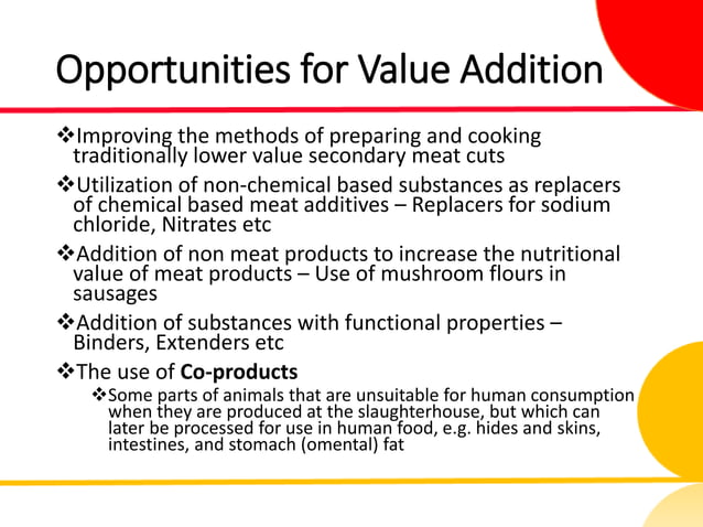 Meat value addition | PDF