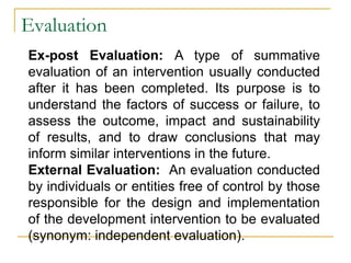 Monitoring and Evaluation | PPT