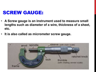 Measuring instruments ppt | PPTX