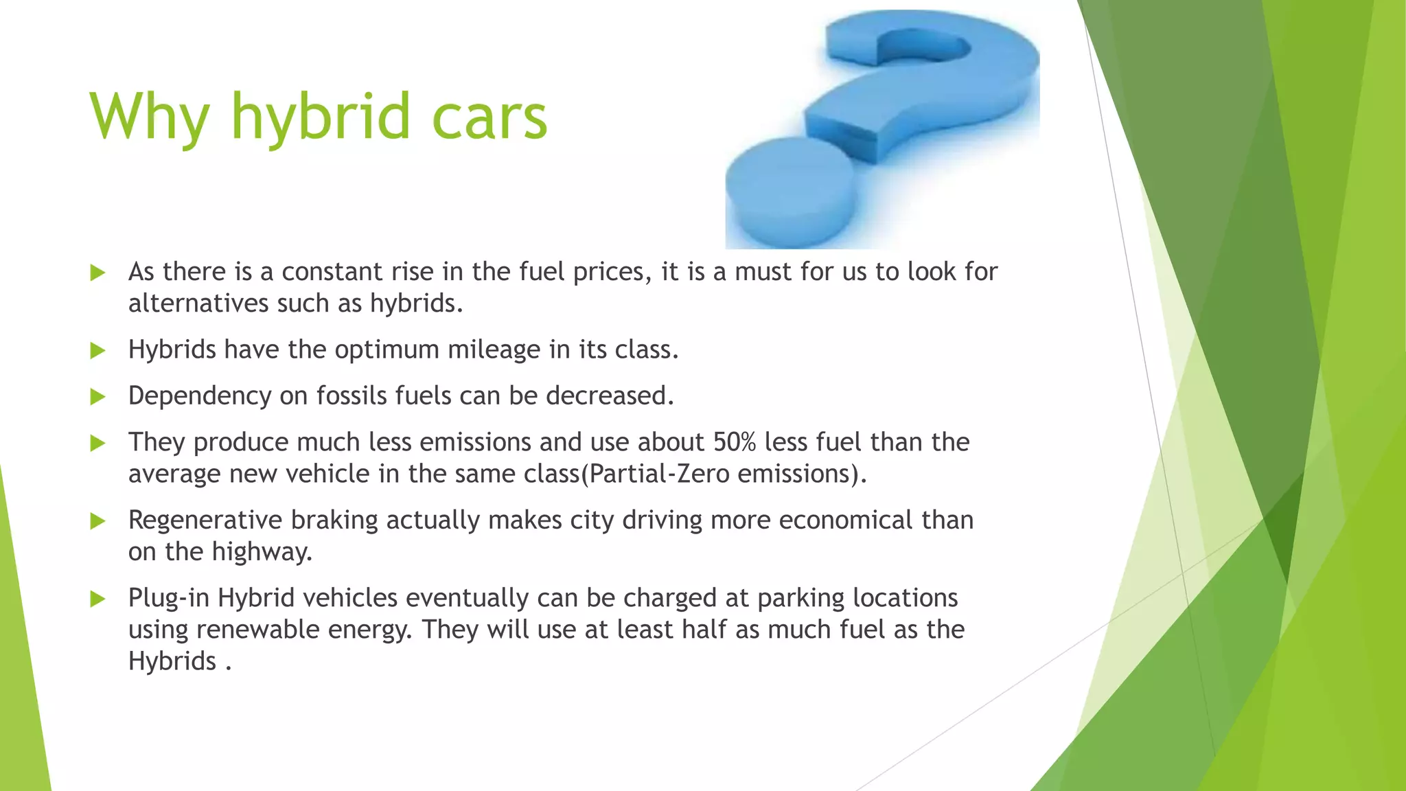 Hybrid cars | PPTX