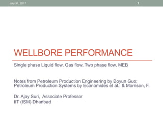 MEB and Wellbore Performance | PPTX