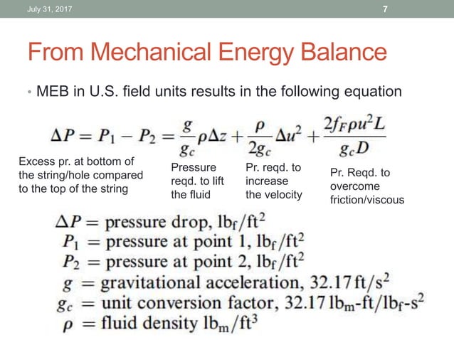 MEB and Wellbore Performance | PPTX | Physics | Science