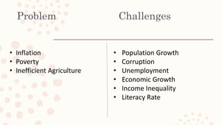 Problem and challenges of indian Economy | PPTX