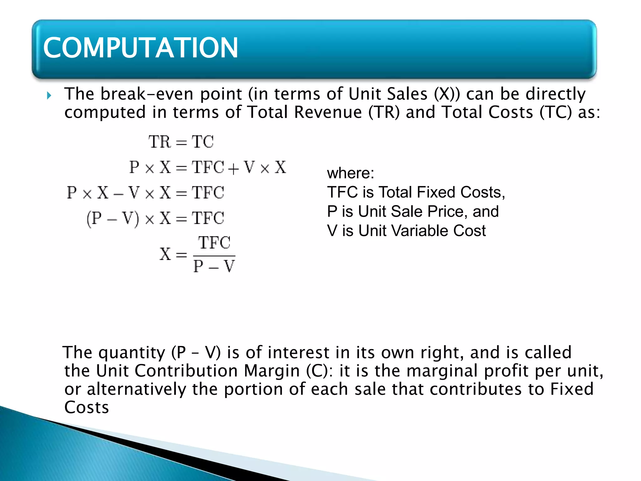 BREAK-EVEN ANALYSIS | PPTX
