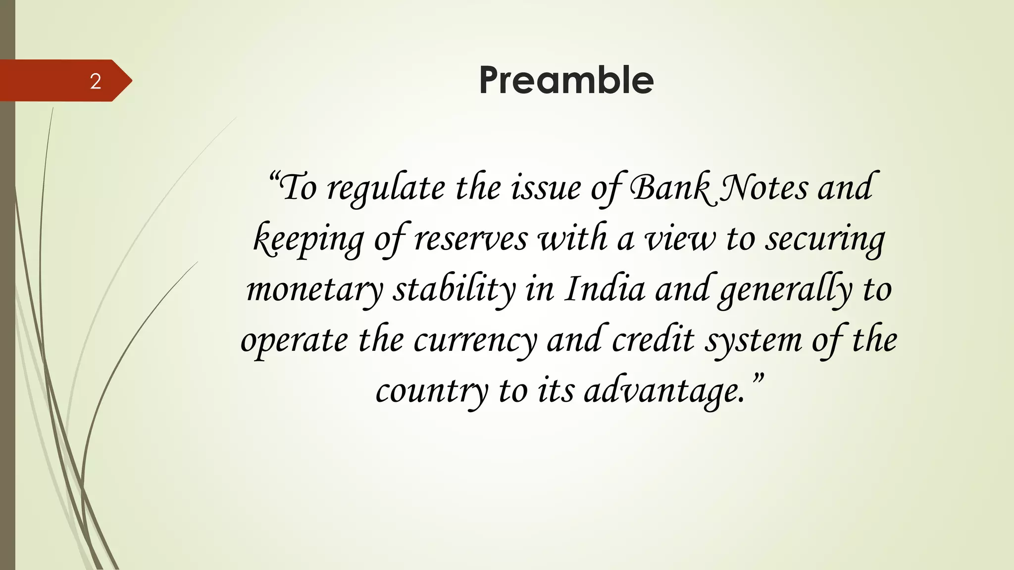 Role of Reserve Bank of India in Economic Development | PPTX