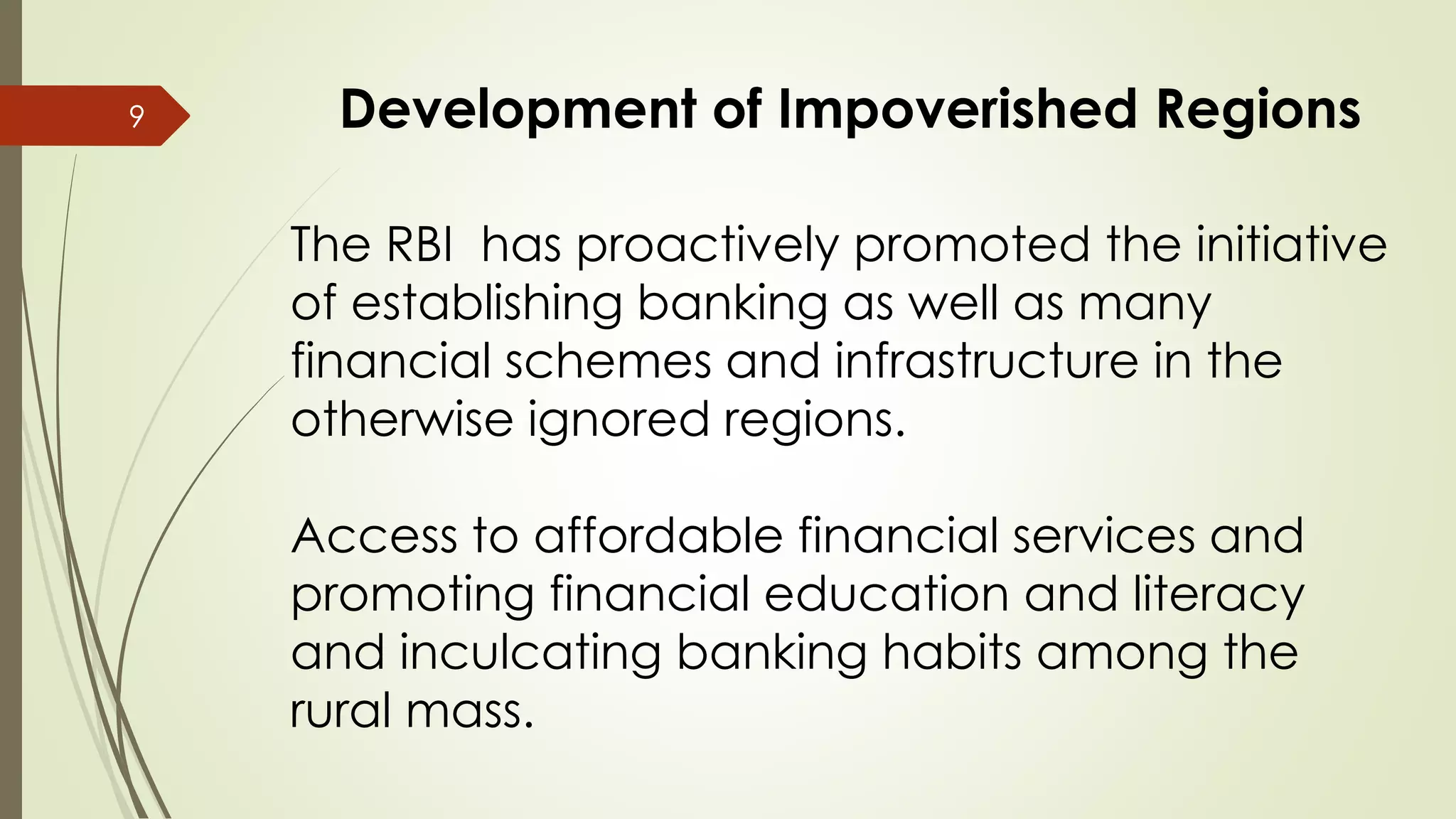 Role of Reserve Bank of India in Economic Development | PPTX