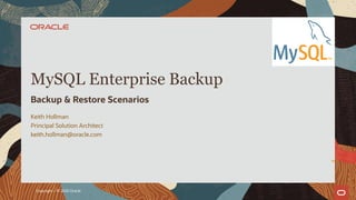 MySQL Enterprise Backup - BnR Scenarios | PPT