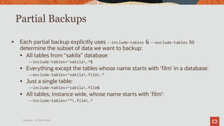 MySQL Enterprise Backup - BnR Scenarios | PDF