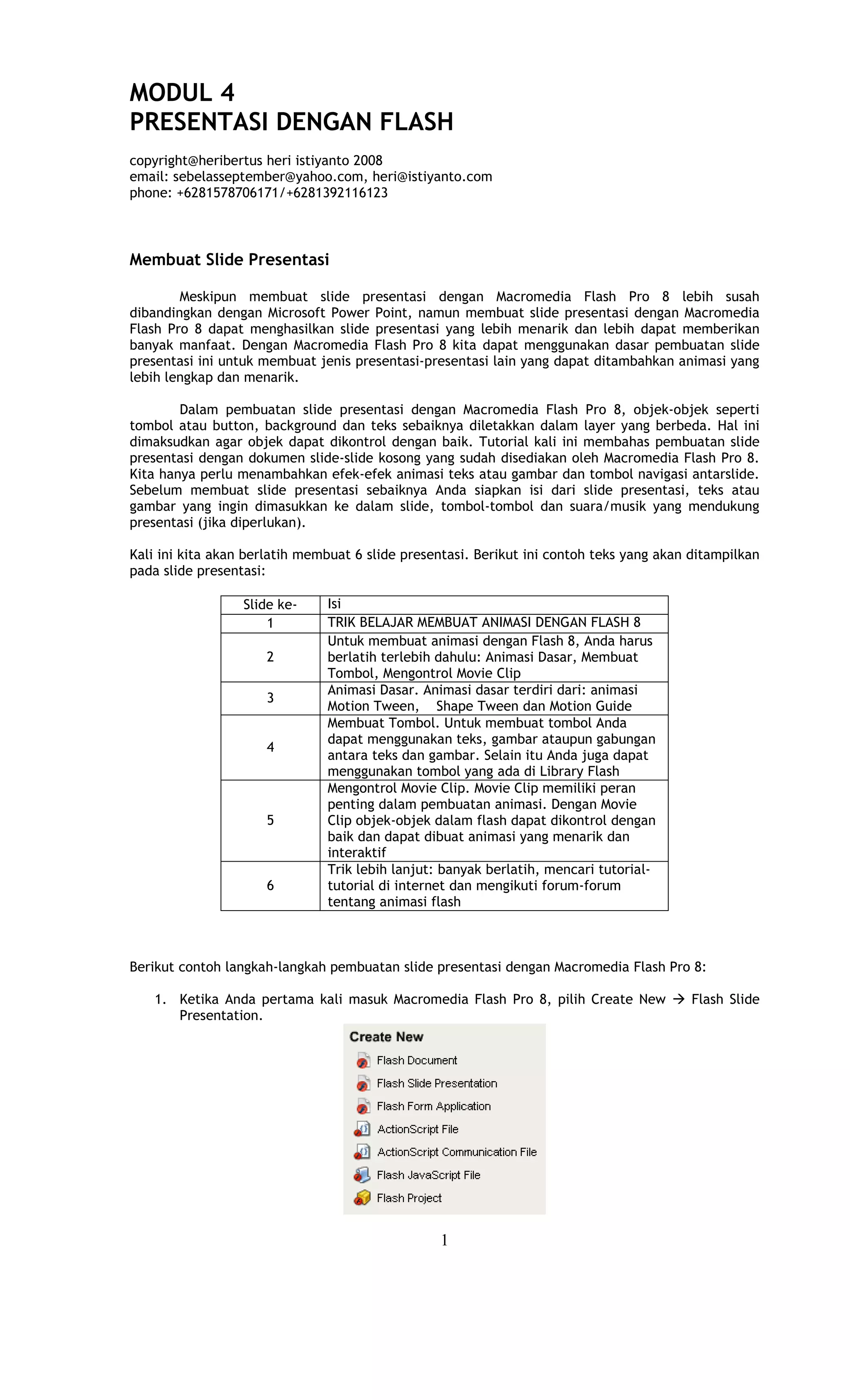 Mebuat presentasi-dengan-flash | PDF