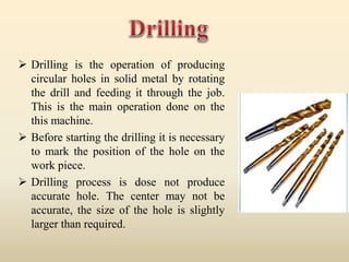 Drilling machine | PPTX