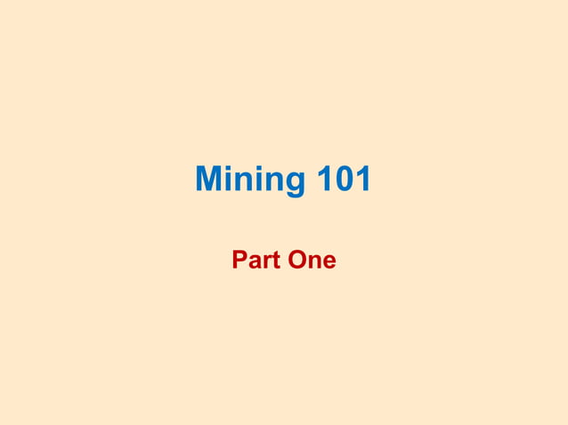 Mining ppt degree 2n year project by Sheila | PPT