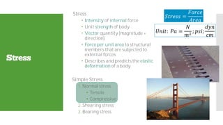 Simple Stress: Normal Stress | PDF