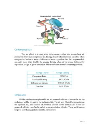 COMPRESSED AIR VEHICLES THE FUTURE HYBRIDS | PDF