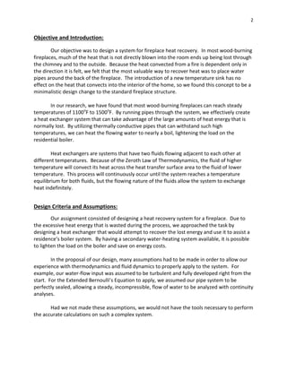 Fireplace Heat Exchanger Design | PDF