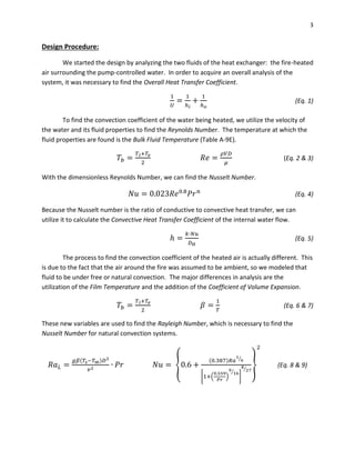 Fireplace Heat Exchanger Design | PDF