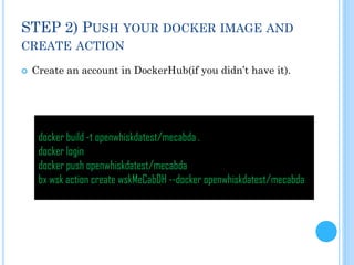 MeCab in docker action(OpenWhisk) | PPT