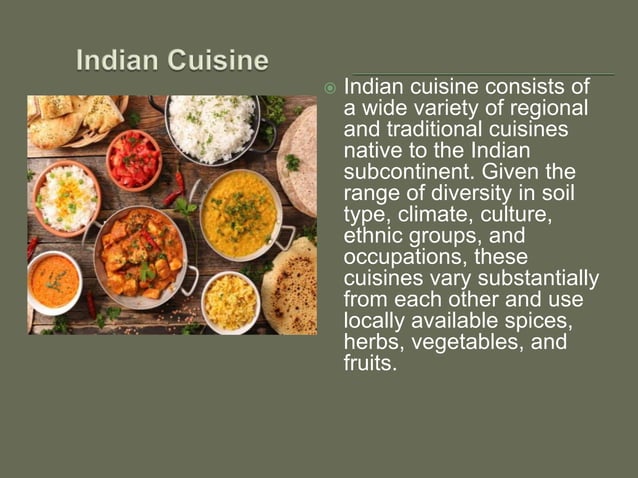 TYPES OF CUISINE | PPTX