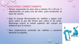 Mecanica corporal | PPTX