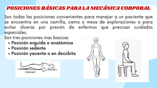 Mecanica Corporal para los profecionales de la salud | PDF